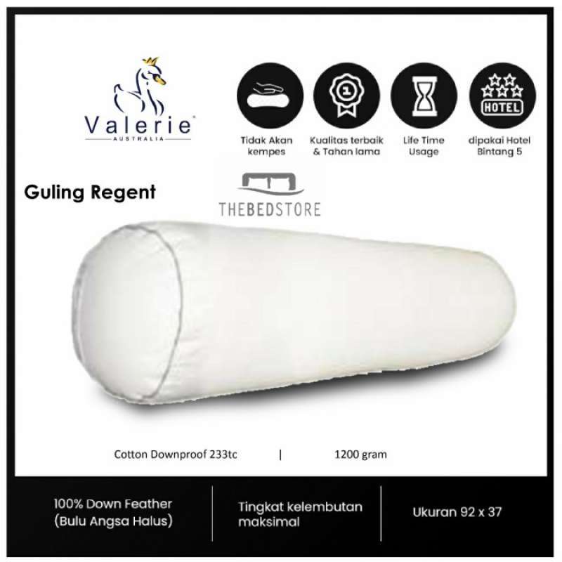 Promo GULING BULU ANGSA VALERIE TYPE REGENT 100% DOWN / FEATHER BOLSTER Diskon 23% di Seller ...