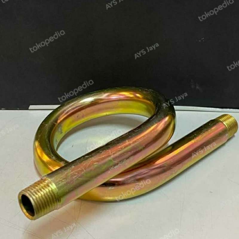 Promo Pipa Siphon Besi Type O Drat 1/4 Inchi / Syphon O Pressure Gauge ...