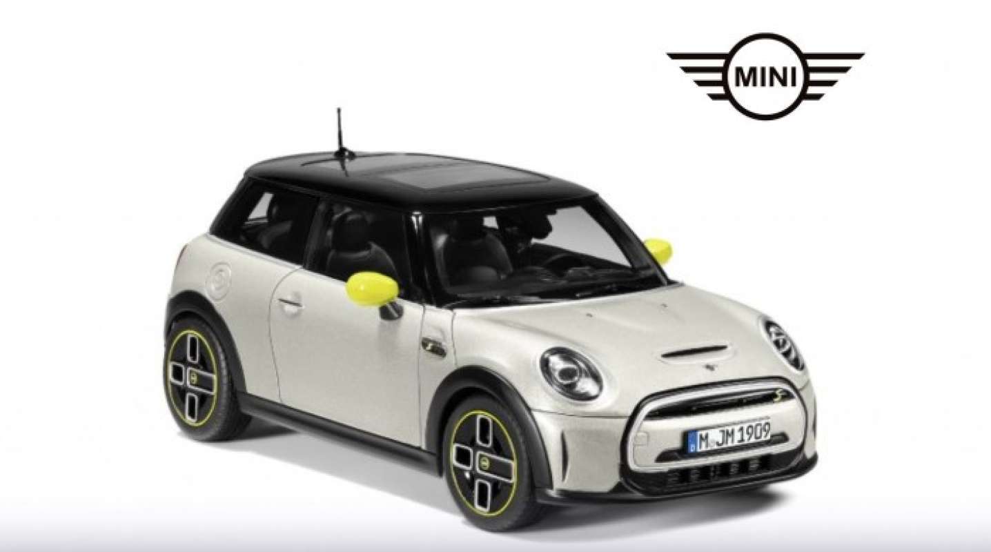 Promo MINI F56 Cooper SE Electric EV Silver Miniatur Diecast 1:18 ...