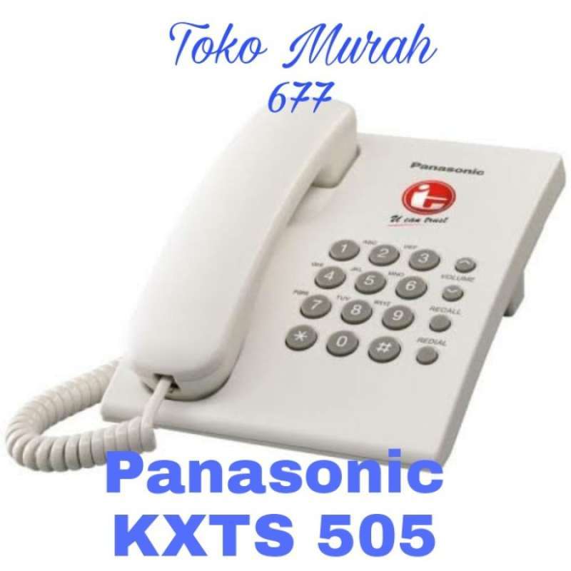 Promo Panasonic KX-TS505MX RESMI 1Tahun - Telepon Kantor Rumah / Telephone - Putih, KXTS 505 A9 ...