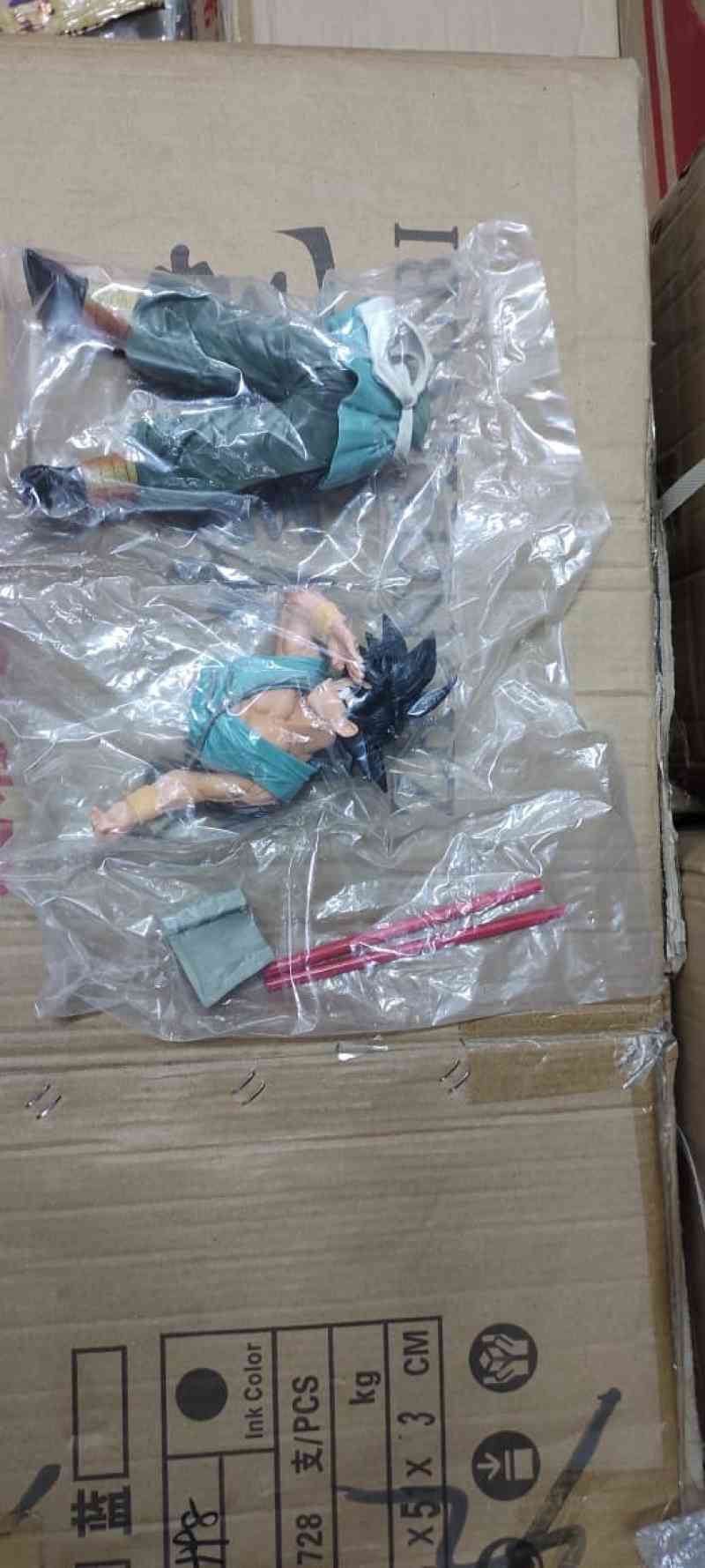 Promo action figure dragon ball son goku baju biru dengan tongkat ...