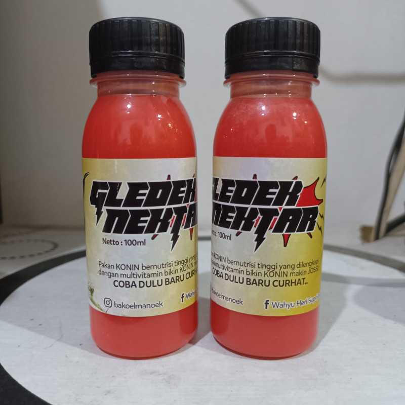 Jual Gledek Nektar 100ml Pakan Sogon Kolibri Dosis Tinggi Lomba Dan ...