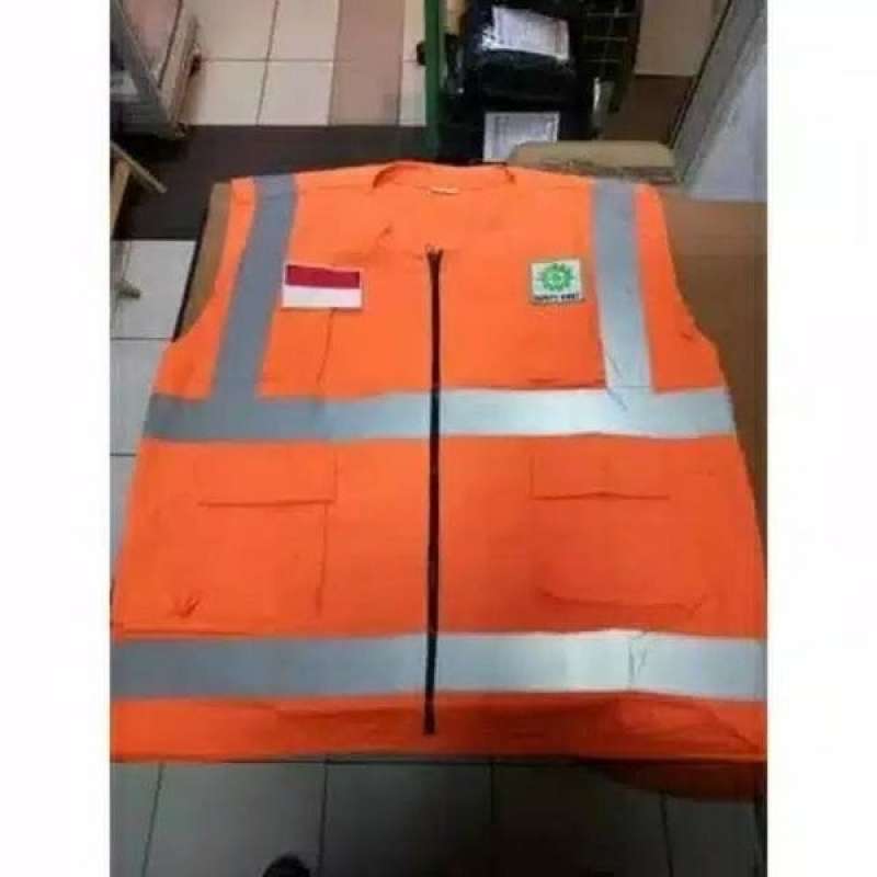 Promo Jual Rompi Bahan Drill Plus Logo K3 Dan Logo Bendera Diskon 23% ...