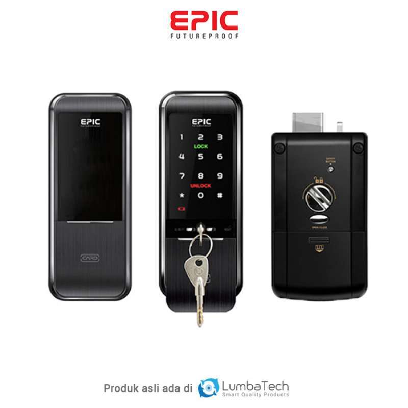 Promo Epic Triple X 3way Digital Door Lock |pin, smart card & emergency ...