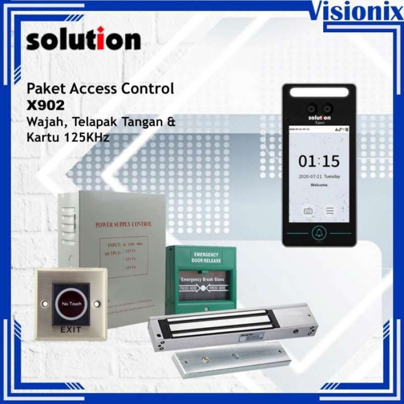 Promo Access Control Solution X902 Paket Access Door Dengan Wajah Dan ...