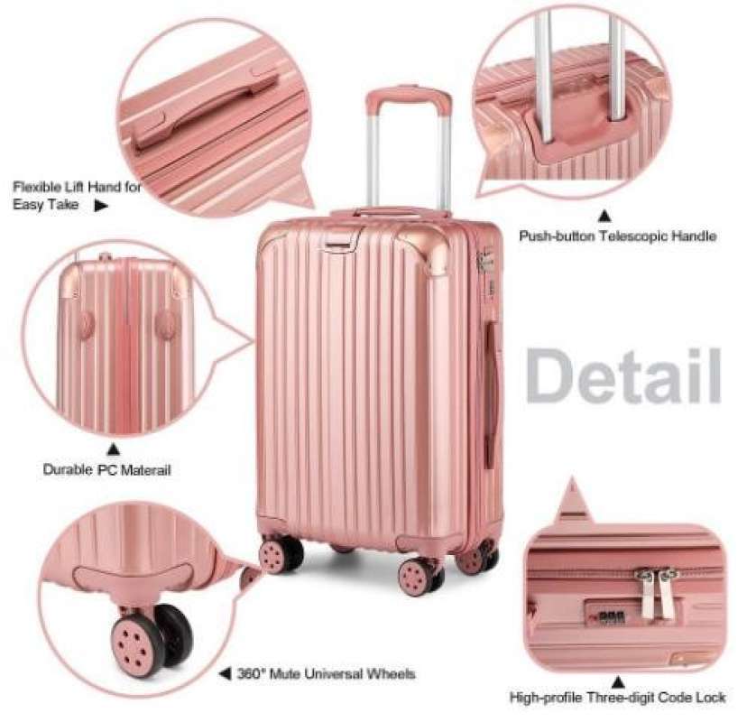 Promo ! A973 KOPER POLYCARBONATE JERMAN 20 / 22 / 24 INCH JUMBO KABIN ...