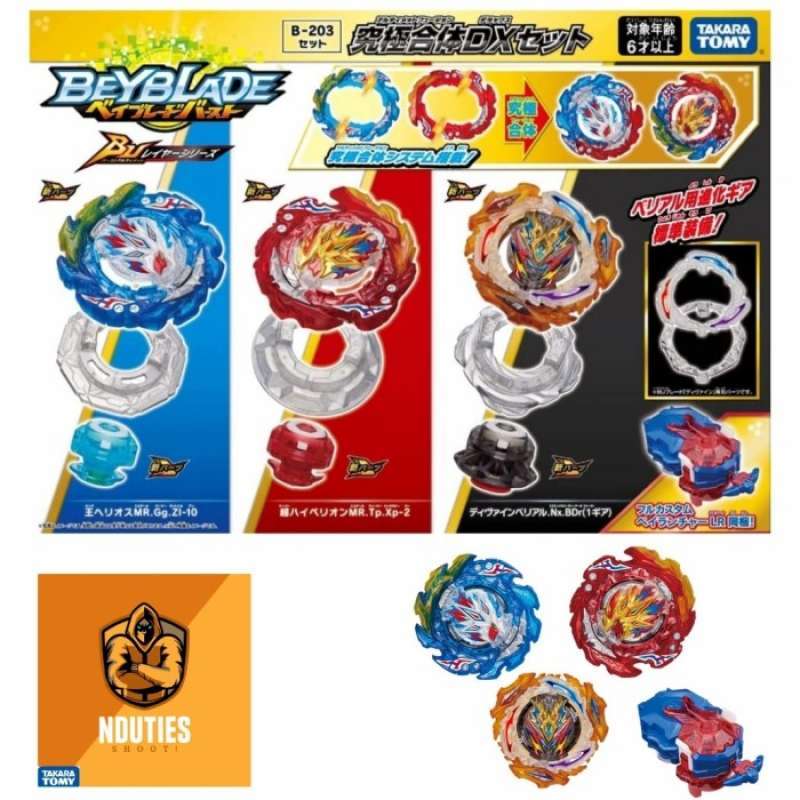 Promo Beyblade Burst BU B-203 Ultimate Fusion DX Set Takara Tomy ...