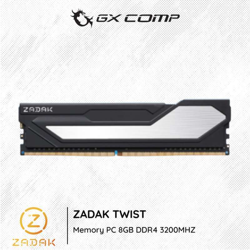 Jual Memory RAM PC ZADAK TWIST Longdimm DDR4 8GB 3200 Mhz | RAM 8GB PC ...