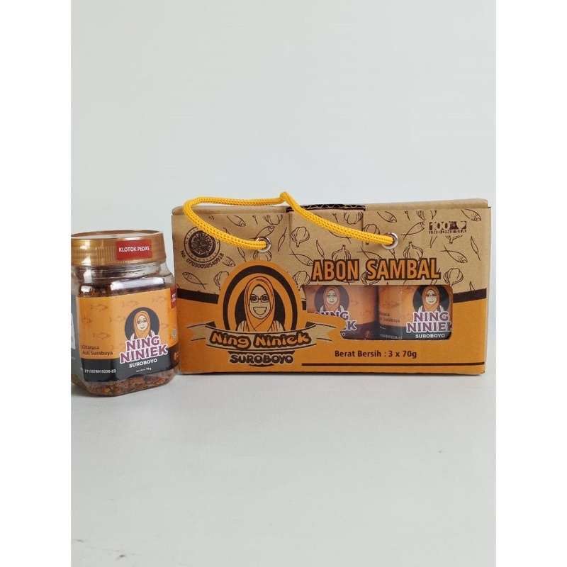 Jual ABON SAMBAL NING NINIEK PAKET 3 (Isi 3 Botol bisa mix + Free ...