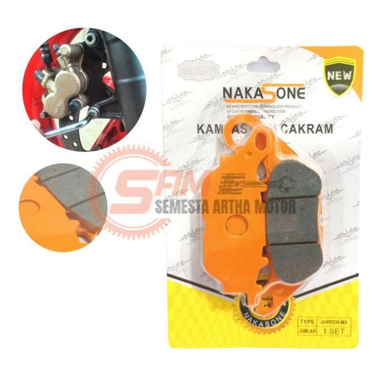 Jual Nakasone Disc pad Jupiter MX Mio Xeon Soul GT Kampas Rem Cakram Depan di Seller Semesta ...