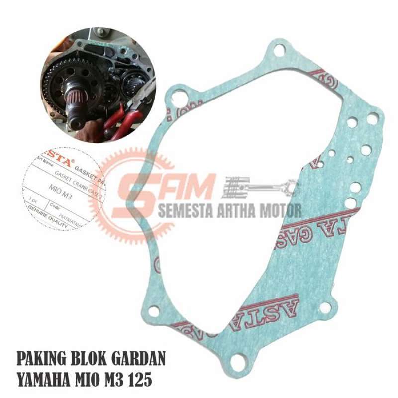 Jual Paking Blok Gardan Yamaha Mio M3 125 L Crank Case Gasket Motor ...