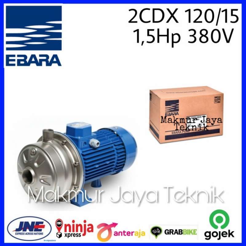 Promo Pompa Air Booster Ebara 2CDX 120/15 1,5Hp 380V/Pompa Air Stainless Diskon 23% di Seller ...