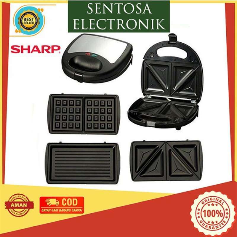 Jual Sharp Kzs 71 Bk/sharp Toaster 3 Fungsi Sandwich Grill Waffle Di ...