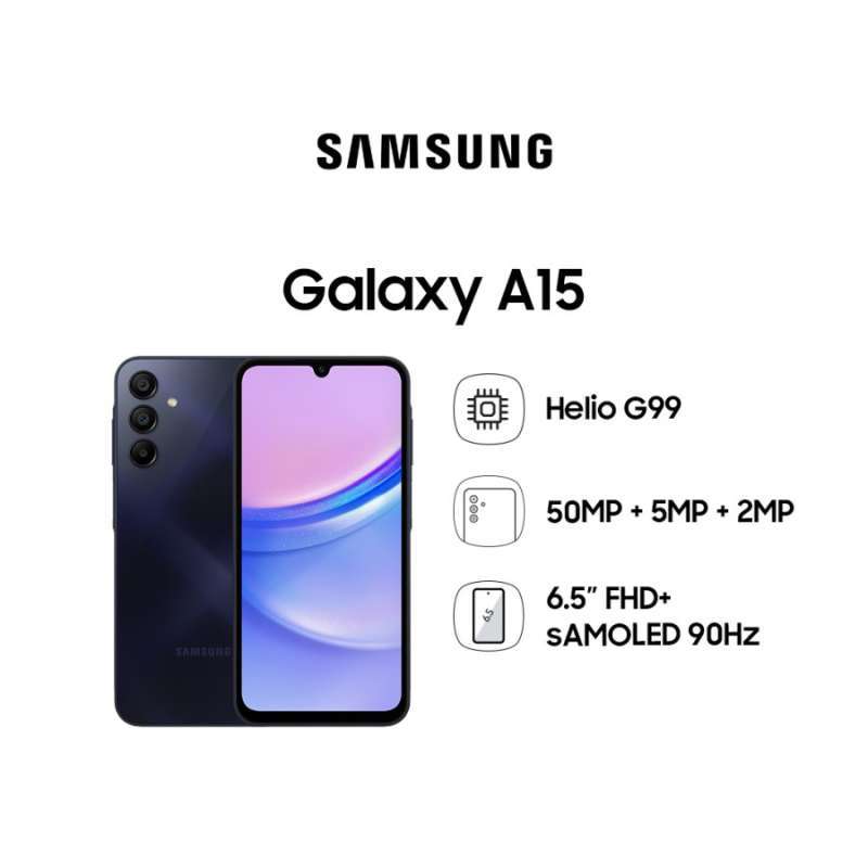 Jual Samsung Galaxy A15 LTE 8/256GB Garansi Resmi - Black di Seller ...