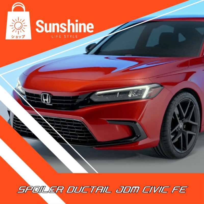 Promo Spoiler Ducktail All New Honda Civic Fe Jdm Style 2022 Carbon ...