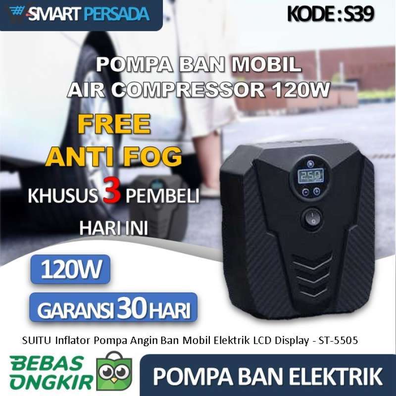 Promo Compressor Mini Pompa Ban Mobil Elektrik Digital Kompresor ...