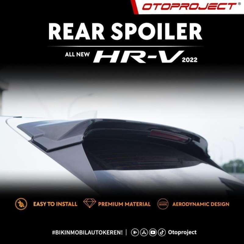 Jual Spoiler Topi belakang Honda New HRV 2022 UP Otoproject di Seller ...