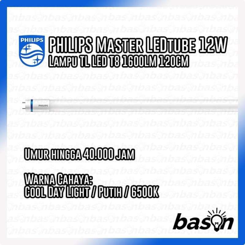 Promo MASTER LEDTube 12W865 1200mm STD T8 I - TL LED Diskon 23% di ...