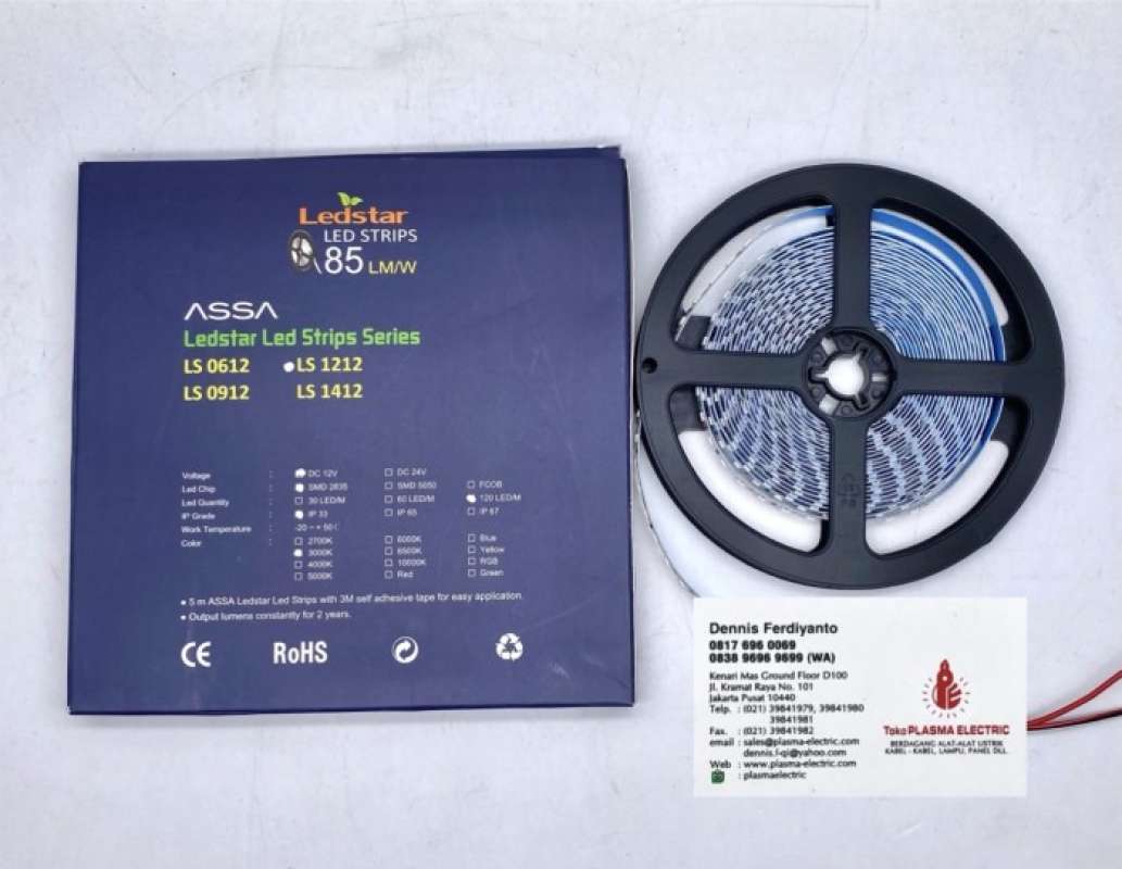 Promo LED STRIP ASSA LS1212 MATA KECIL NON GEL 12V 12 V 12VOLT 12 VOLT ...