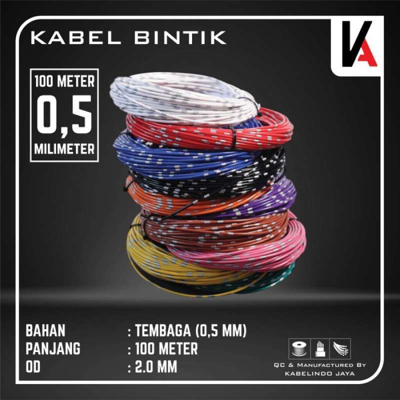 Promo KABEL BINTIK / KABEL BODY / KABEL OTOMOTIF MOBIL MOTOR 0.5MM x ...