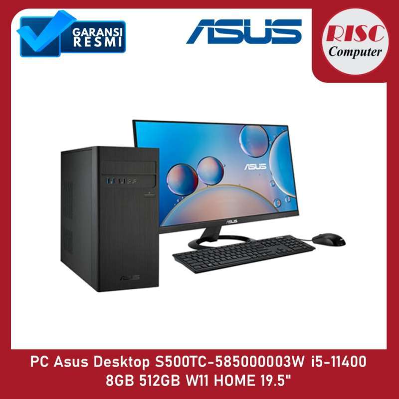 Jual Pc Asus Desktop S500tc-585000033w I5-11400 8gb 512gb W11 Home 19.5 ...