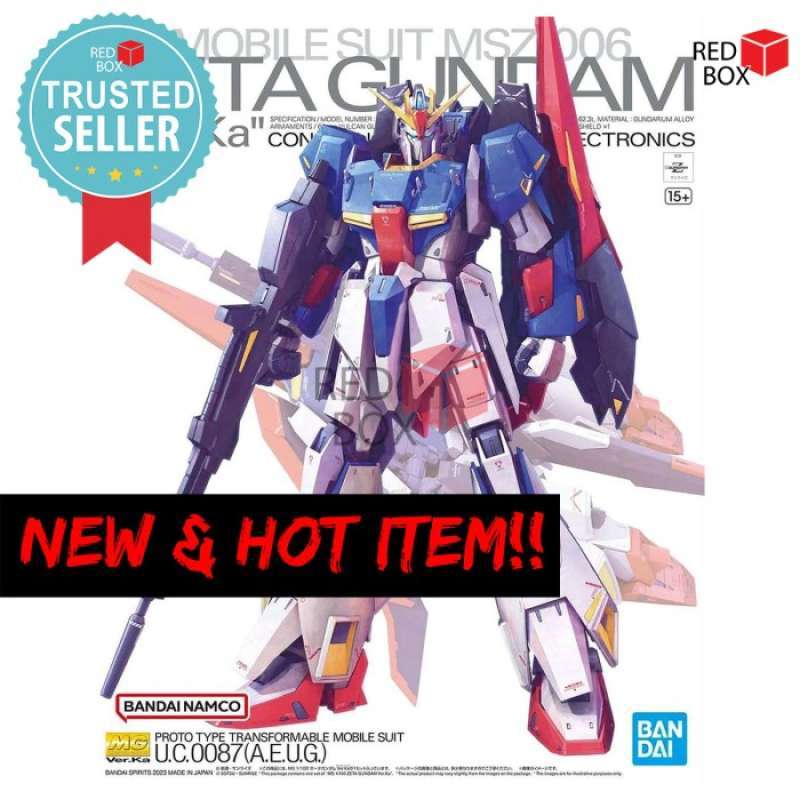 Promo Mg Zeta Gundam Ver Ka Bandai Original Gunpla 1/100 Master Grade Z ...