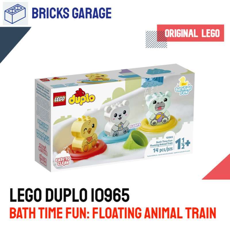 Promo LEGO 10965 Duplo: Bath Time Fun Floating Animal Train Diskon 23% ...