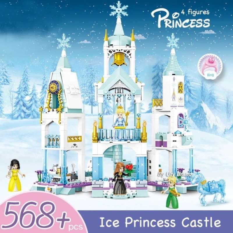 Promo Brick Frozen Ice Princess Castle Elsa dan Anna Birthday Party 608 ...