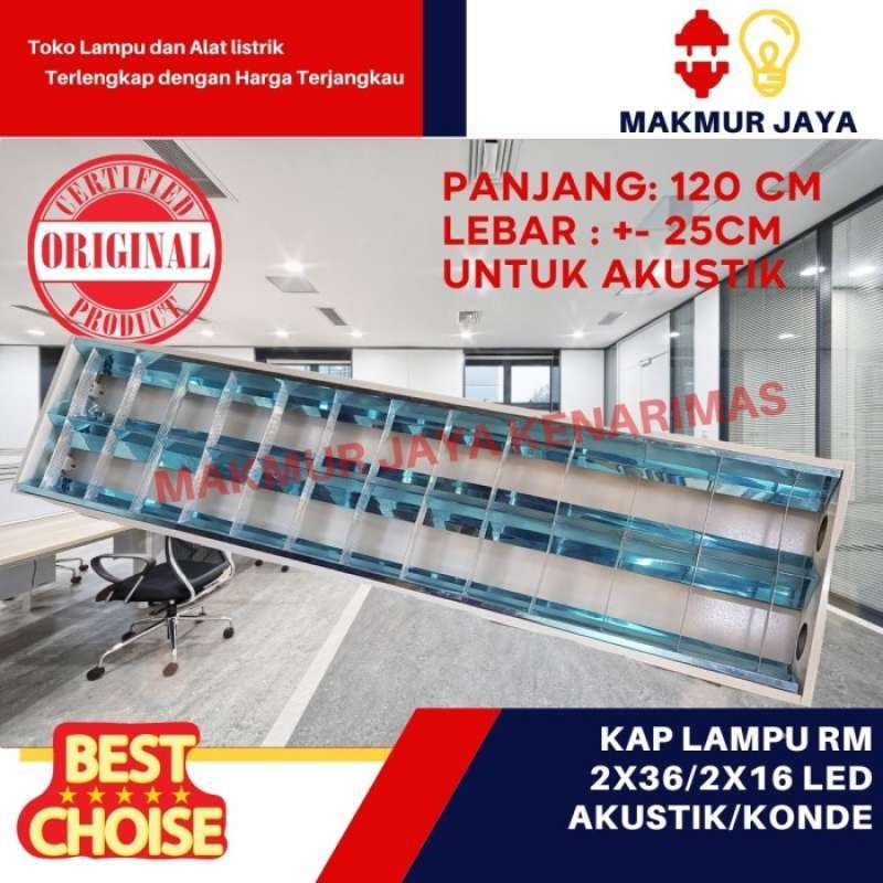 Promo KAP RM AKUSTIK TL T8 + SET LED 16 WATT 2X16 / KAP RM KONDE 2X36 ...