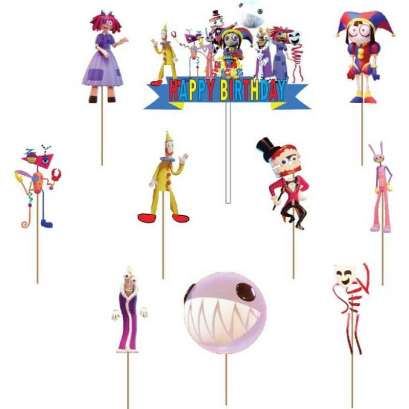 Jual satu set cake topper hiasan kue ulang tahun karakter The Amazing ...