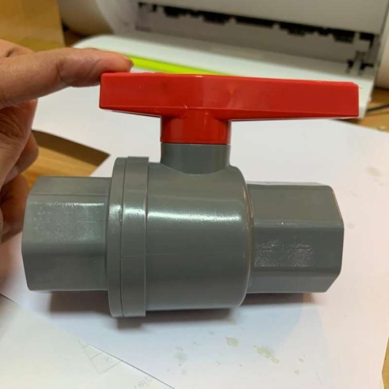 Promo Ball valve pvc drat 2 1/2 inch / Stop kran pvc drat Diskon 23% di ...