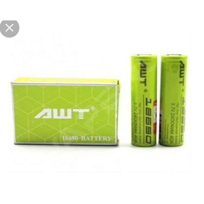 Jual Awt Hijau 18650 Battery 2400mah 40a - Baterai Awt Terbaik Di ...