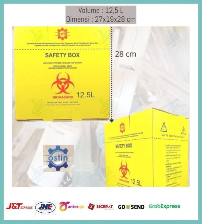 Jual Safety Box / Tempat Sampah Medis / Tempat Sampah Jarum 4 Ukuran di Seller INDO SEDASI ...