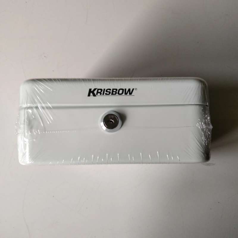 Promo Krisbow Cash Box Kotak Penyimpanan Uang 20 Cm Brankas Diskon 23% ...