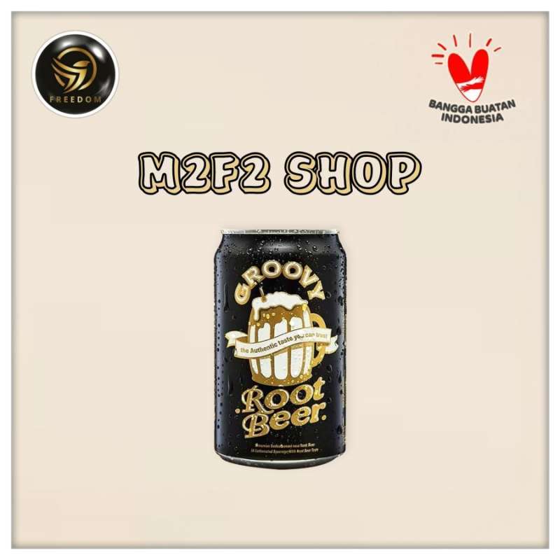 Promo Root Beer Groovy Original Can | Kaleng - 330 ml (Kemasan 12 Pcs ...
