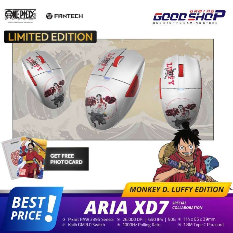 Promo Fantech One Piece Aria Xd7 Mouse Wireless Gaming - Roronoa Zoro ...
