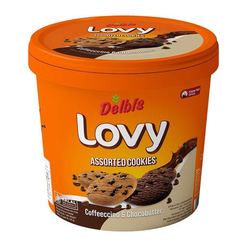 Jual Delbi's Lovy Assorted Cookies Coffeeccino & Chocobutter 280 G Di ...
