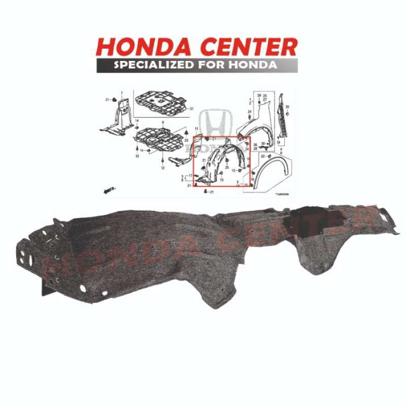 Promo Terbaik Inner Linner Fender Spakbor Dalam Atas Ban Slebor Depan ...