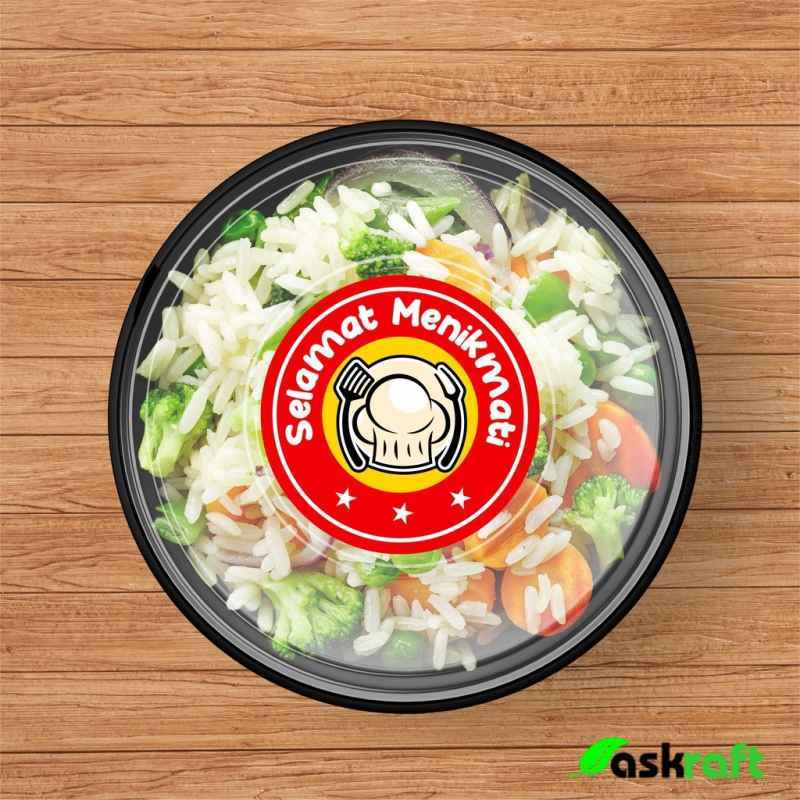 Jual Cetak Stiker Label Makanan Selamat Menikmati Askraft - SMM 03 3,5 ...