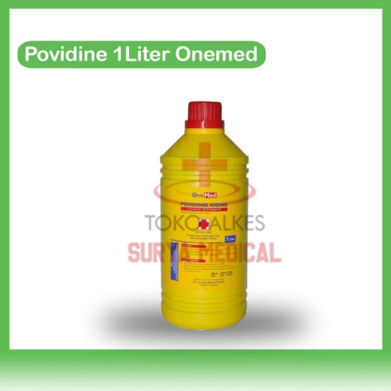 Promo Povidone Iodine 1 Liter Onemed | Povidine 1000ml Antiseptik Luka ...
