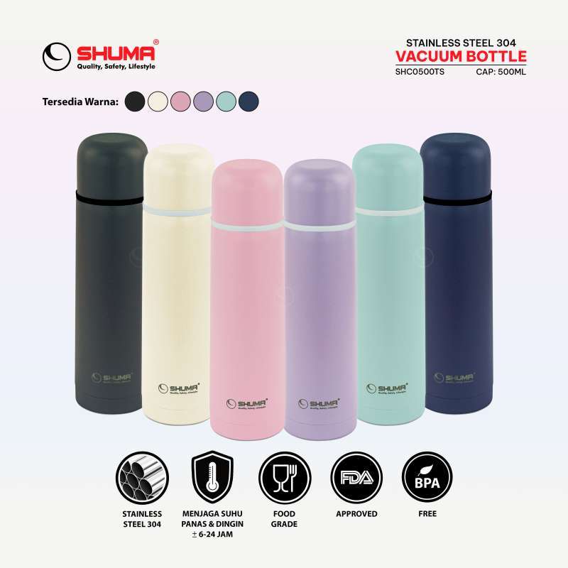 Jual Shuma Termos Air Panas Color S/s Vacuum Flask 500 Ml Stainless Di Seller Shuma Official ...