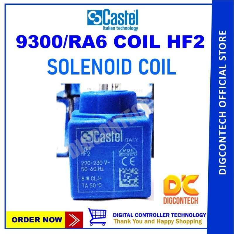 Promo Solenoid Coil Castel 9300 / RA6 Coil Type HF2 220-230V Diskon 26% ...