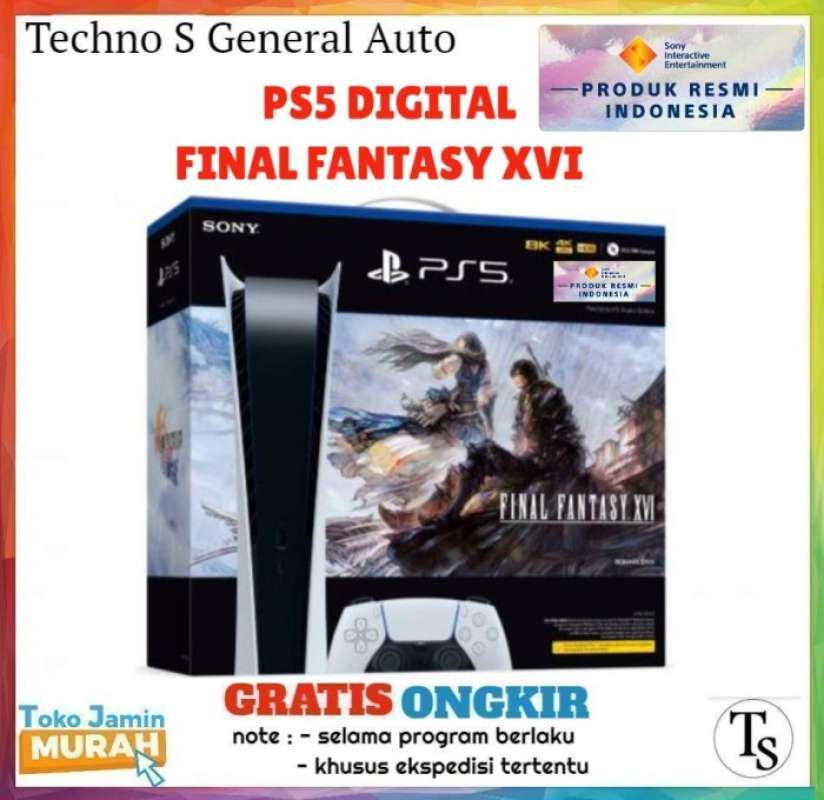 Promo PLAYSTATION 5 PS5 CONSOLE DISC BUNDLE FINAL FANTASY XVI PS 5 - MARKMARKET Diskon 50% di ...