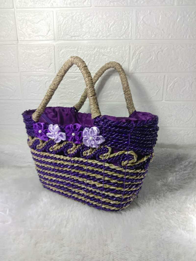 Jual TAS RARA LILIT BUNGA/ TAS ETNIK WANITA/TAS ESTETIK BUNGA - UNGU di ...