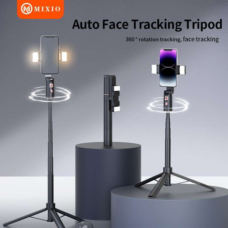 Jual Mixio A100 Auto Face Tracking Tripod 1.5m Gimbal Handphone 360 ...