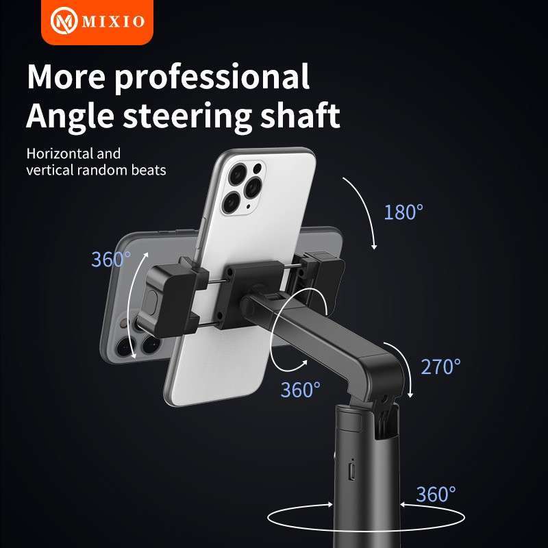 Jual Mixio A100 Auto Face Tracking Tripod 1.5m Gimbal Handphone 360 ...