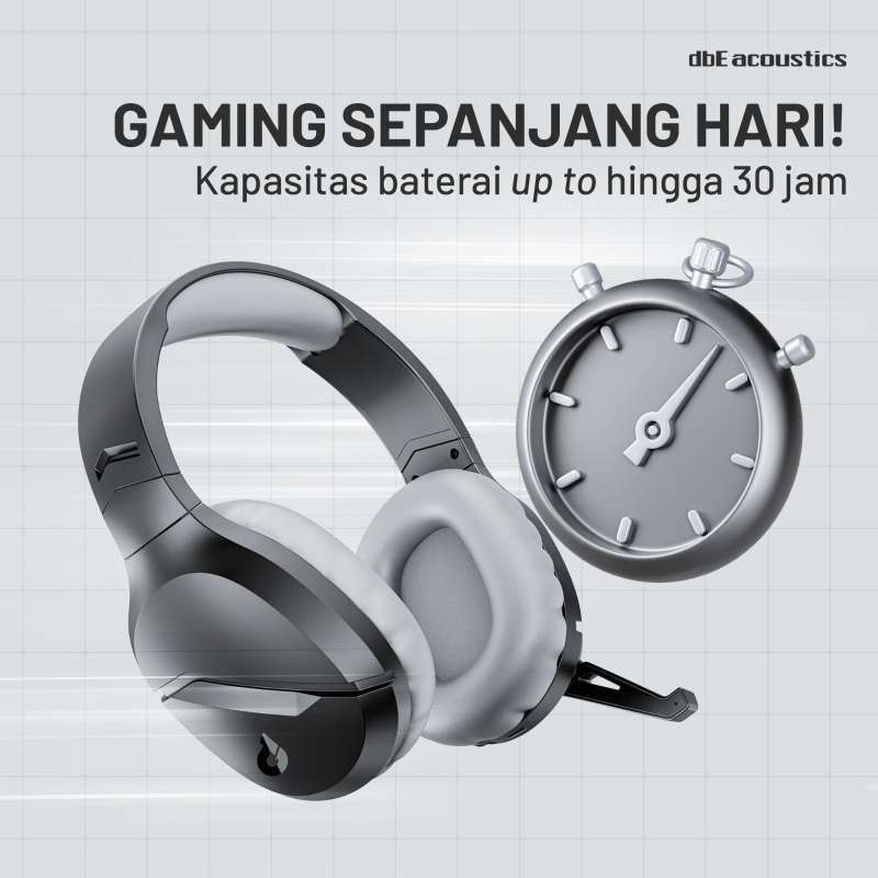 Jual dbE W100 2.4Ghz Three Mode Wireless Gaming Headphone di Seller dbE ...