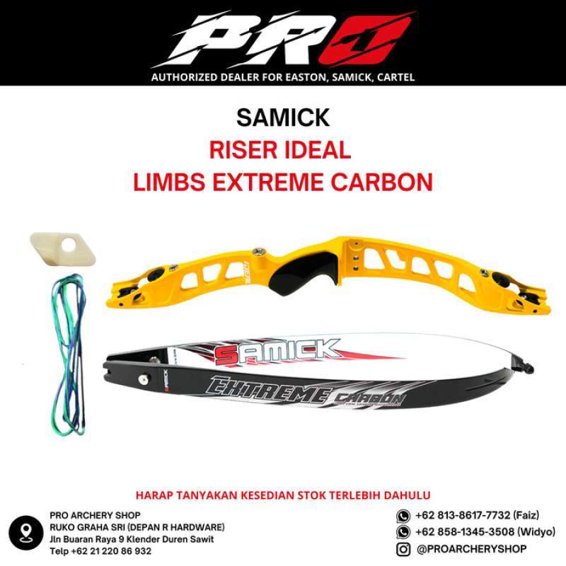 Jual Bowset / Busur Samick Riser Ideal Limbs Extreme Carbon Ilf - Hitam ...