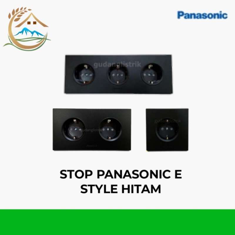Jual Stop Kontak Dinding Panasonic Hitam Engkel Colokan Inbow CP All Varian di Seller Grand ...