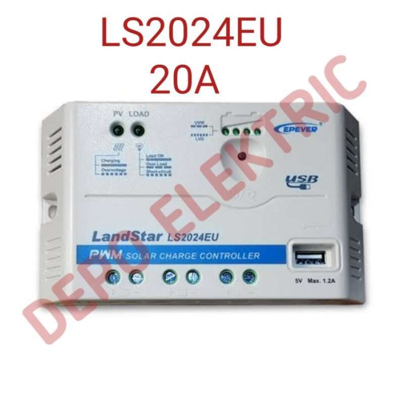 Promo Solar Charge Controller 12/24V 20A EPEVER/ EPsolar LS2024EU PWM Diskon 23% di Seller Rhmd ...